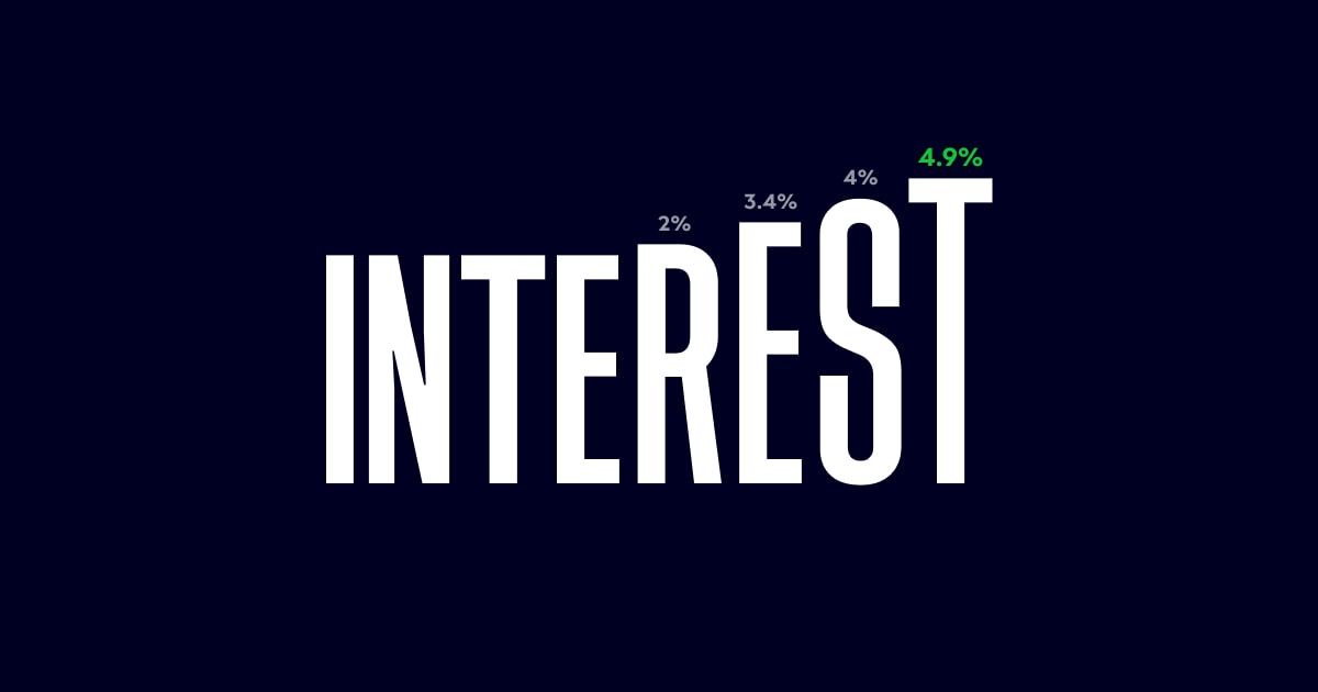 Earn 4.9% annual interest on cash