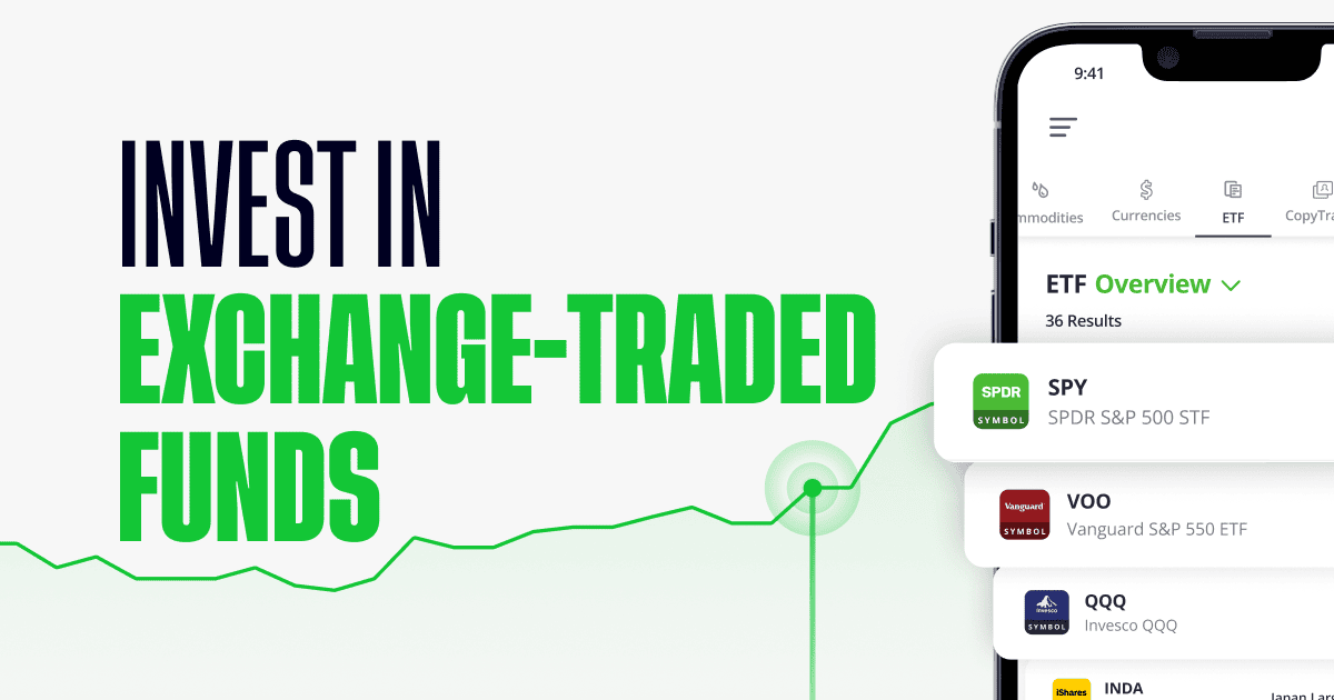 Invest in exchange-traded funds (ETFs) on eToro
