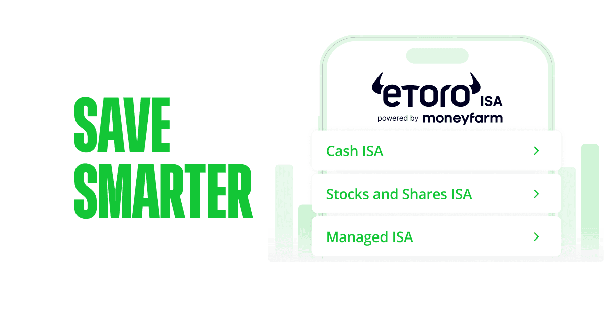 Open an eToro ISA, powered by Moneyfarm